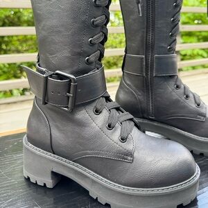 Current Mood | Shoes | Current Mood Black Laceup Obsidian Pocket Combat ...